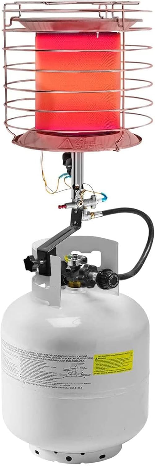 360 Degrees Propane Tank Top Heater, 42,000 BTU Portable Propane Heater w/ 3 Levels Heat, Safety ...