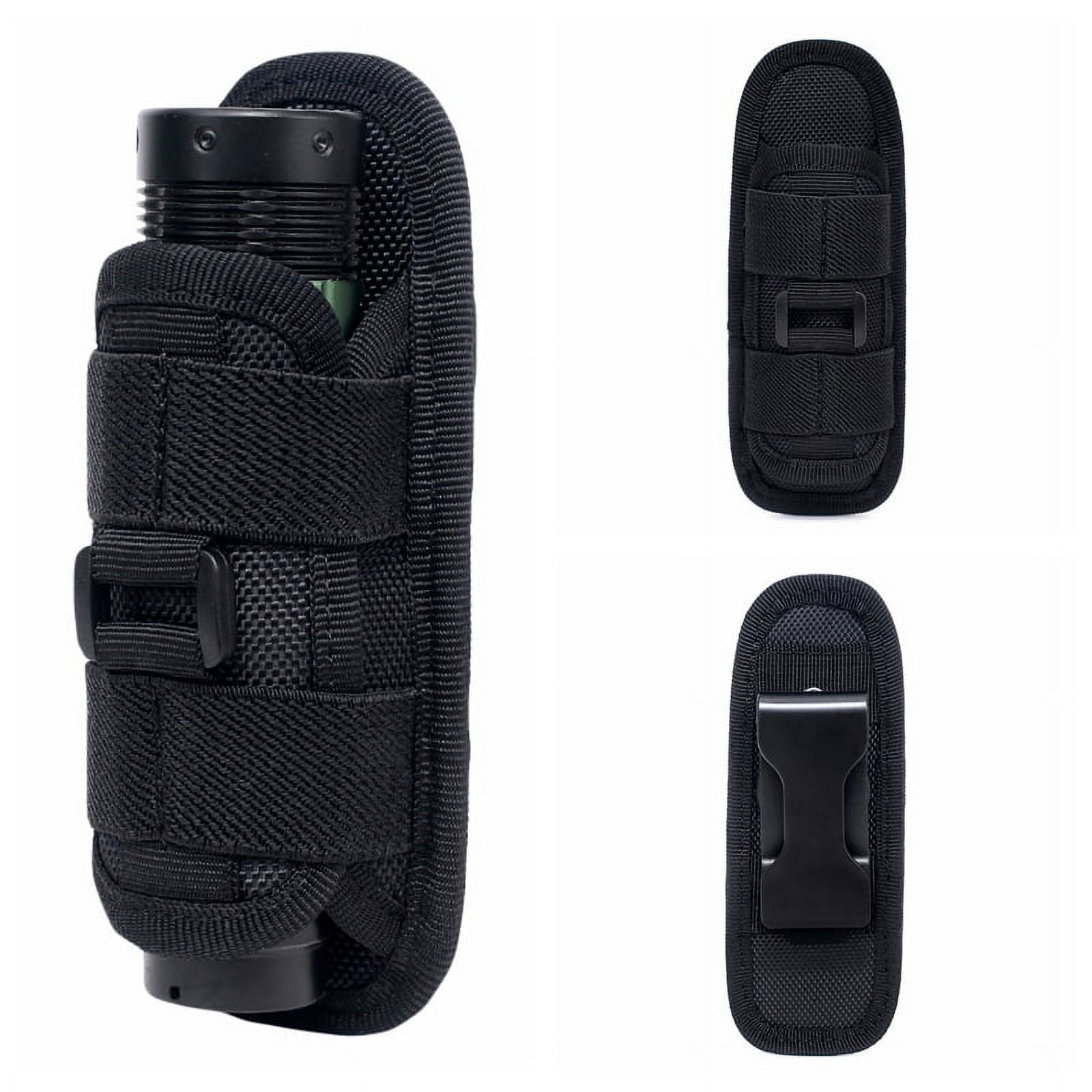360 Degrees Rotatable Flashlight Pouch Holster Torch Case For Belt ...