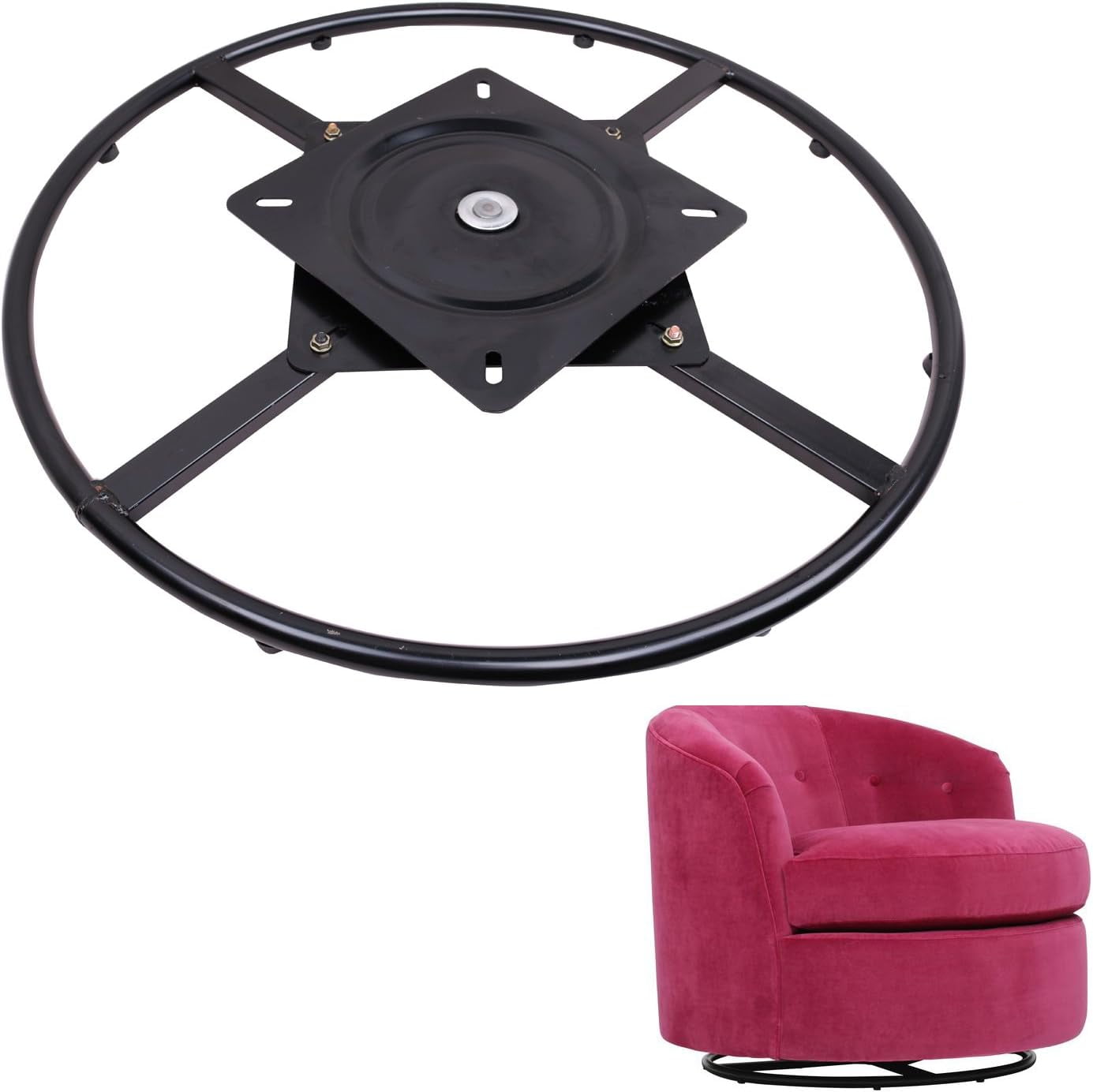 360 Degrees Rotate Swivel Round Chair Recliner Base Bracket Couch ...