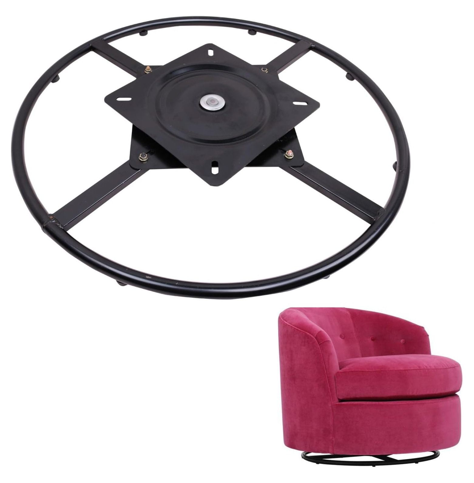 360 Degrees Rotate Swivel Round Chair Recliner Base Bracket Couch ...