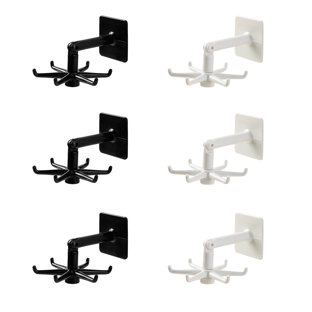 360 Degrees Rotating Folding Hook Self-Adhesive 180 Degrees Vertical ...
