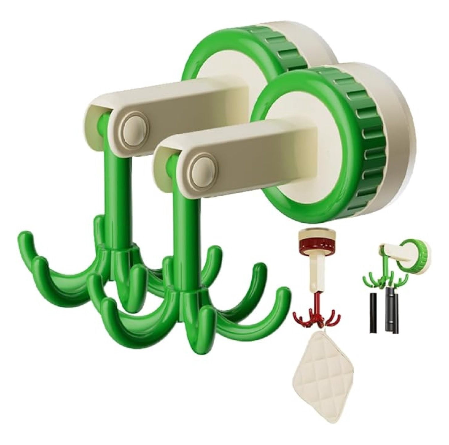 360 Degrees Rotating Folding Hook, Utility Hook Kitchen for Hanging ...