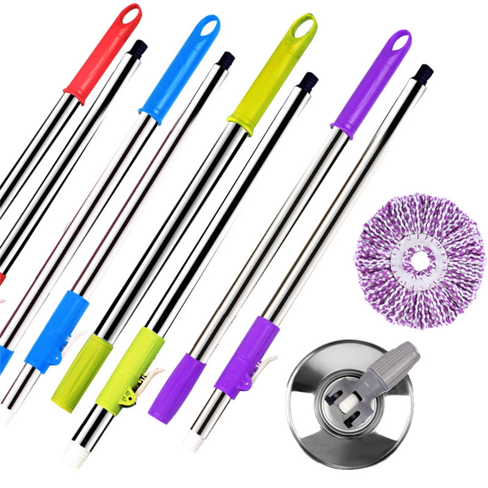 360 Degrees Rotating Telescopic Mop Stick, Reinforced Plastic Disc ...