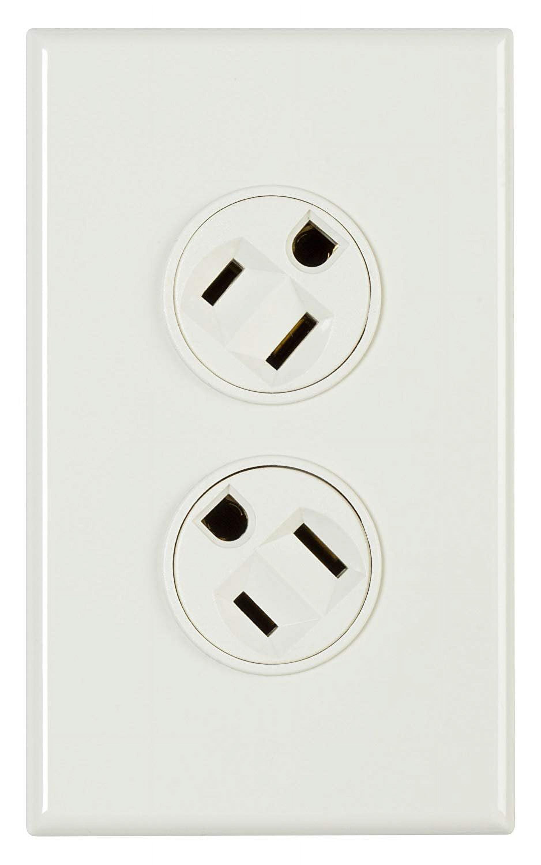 360 Electrical 36012-A Rotating Duplex Outlet, Almond - Walmart.com