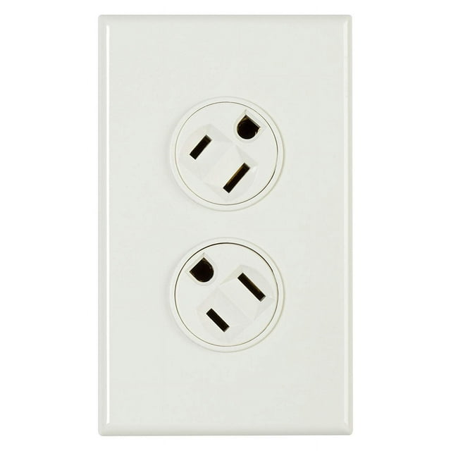 360 Electrical 36012-A Rotating Duplex Outlet, Almond - Walmart.com