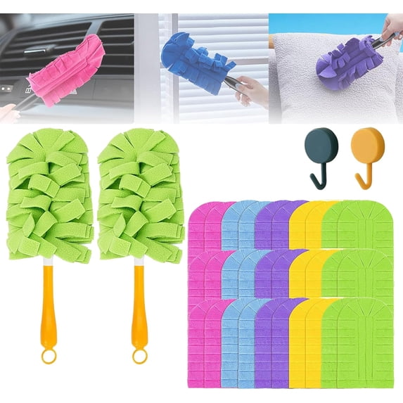 360° Electrostatic Duster Refills Reusable, 2026 New Washable Heavy ...