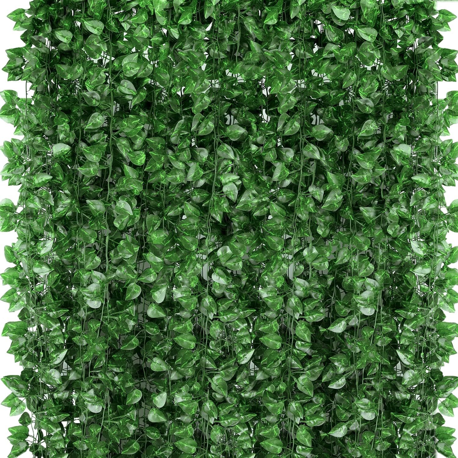 360 Feet 48 Pack Fake Greenery Hanging Garland, Ivy Leaf Plants, Vine ...