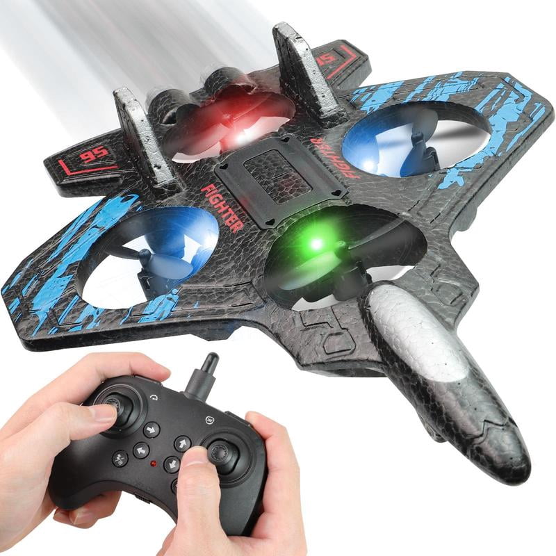 360° Flip RC Jet Plane Toy for Kids with LED Lights - Fun Kids Toy ...