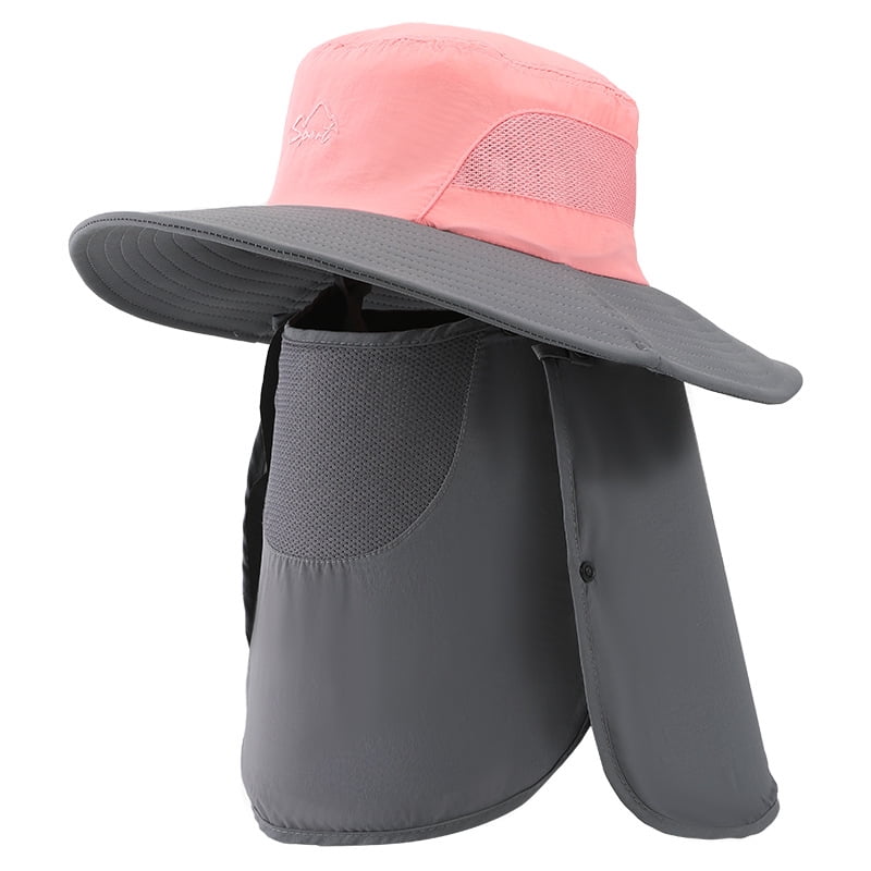 360° Full Neck Flap Outdoor Sun Hat, UPF50+ Wide Brim Fishing Bucket ...