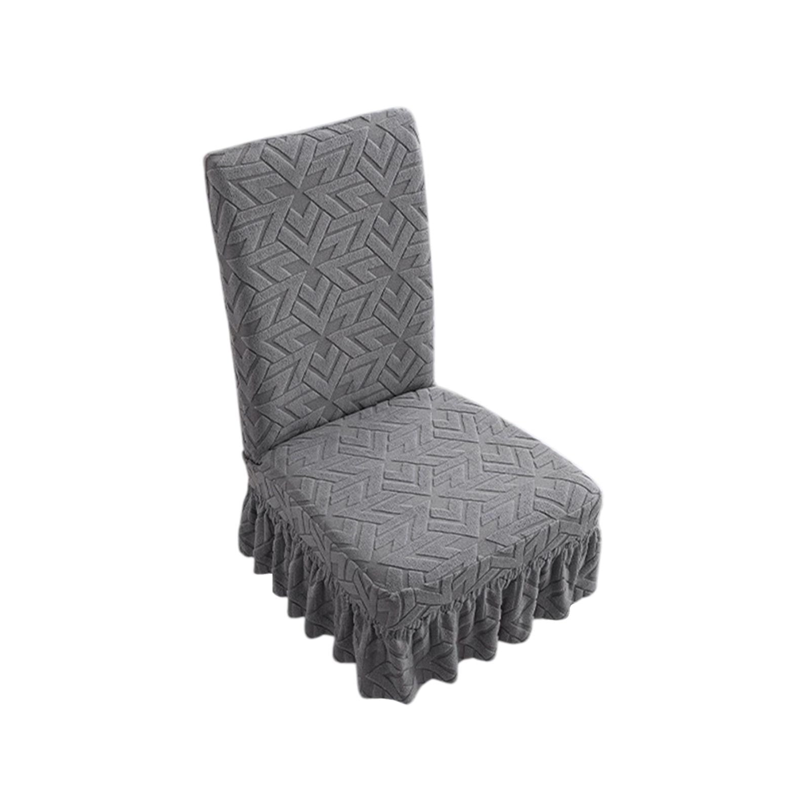 360° Full-Surround Skirt Chair Cover, Stylish Dining Room Accessory ...