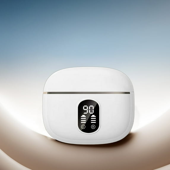 360° Immersive Sound Bluetooth Earphones, Noise Canceling, LED Display ...