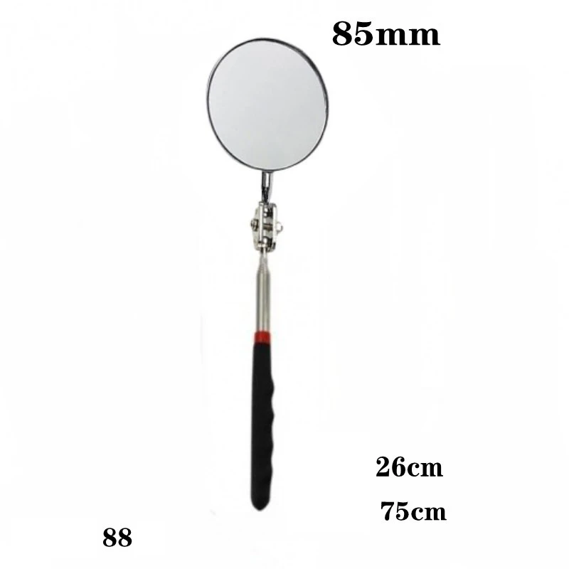 360° Inspection Mirror LED Light Telescoping Mirrors Extend Mechanic ...