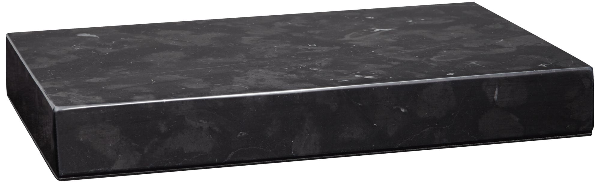 360 Lighting 9 1/2" x 6 1/2" x 1" Rectangular Lamp Riser Black Marble ...