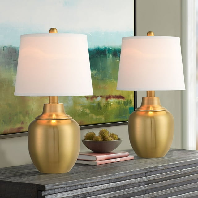 360 Lighting Becca 22" High Urn Small Modern Accent Table Lamps Set of ...