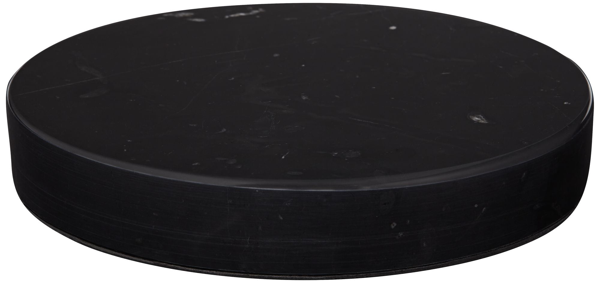 360 Lighting Black Marble 8" Wide x 1" High Round Pedestal Lamp Riser ...
