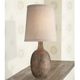 "360 Lighting Chalane Table Lamp, Antique Bronze, Rustic, Hammered ...