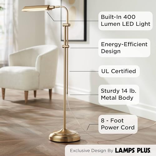 360 Lighting Culver Traditional Pharmacy Floor Lamp Standing LED ...