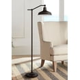 360 Lighting Kayne Rustic Farmhouse Floor Lamp Standing 61" Tall Satin ...