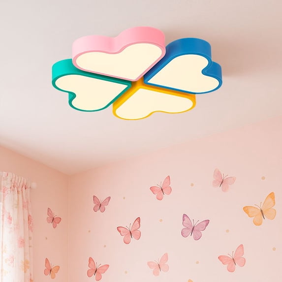 360 Lighting Macaron Heart 20 3/4" Wide Pastel Colors LED Ceiling Light ...