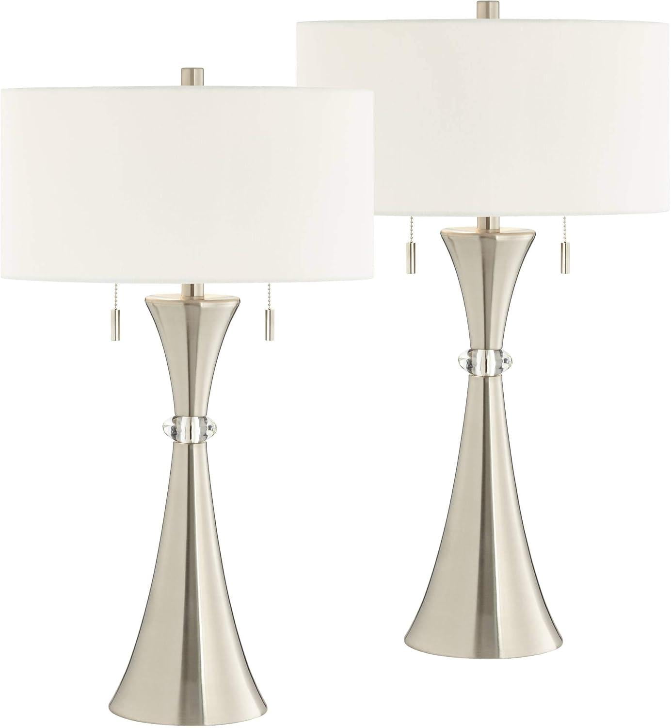 360 Lighting Rachel Art Deco Style Table Lamps 28" Tall Set of 2 with ...