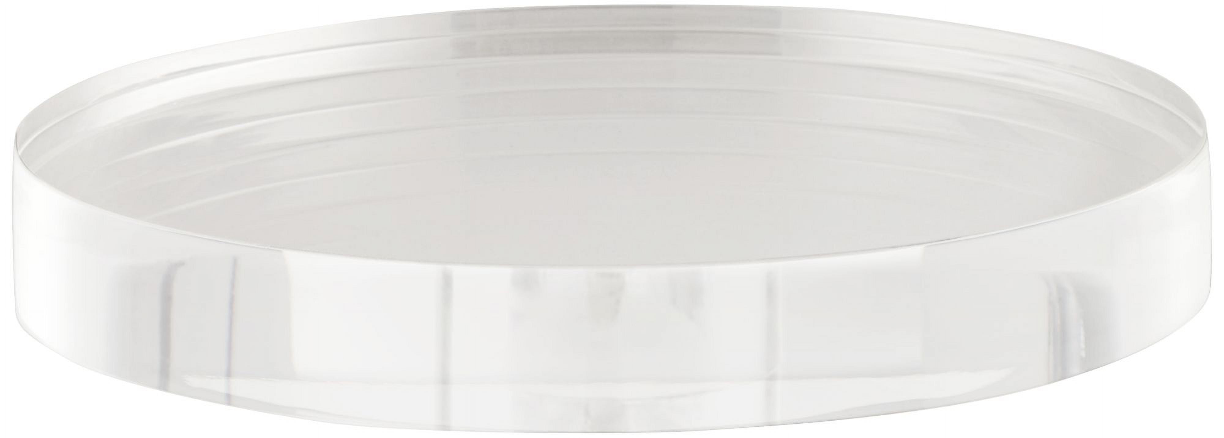 360 Lighting 7" Wide x 1" High Round Modern Pedestal Lamp Riser Stand ...