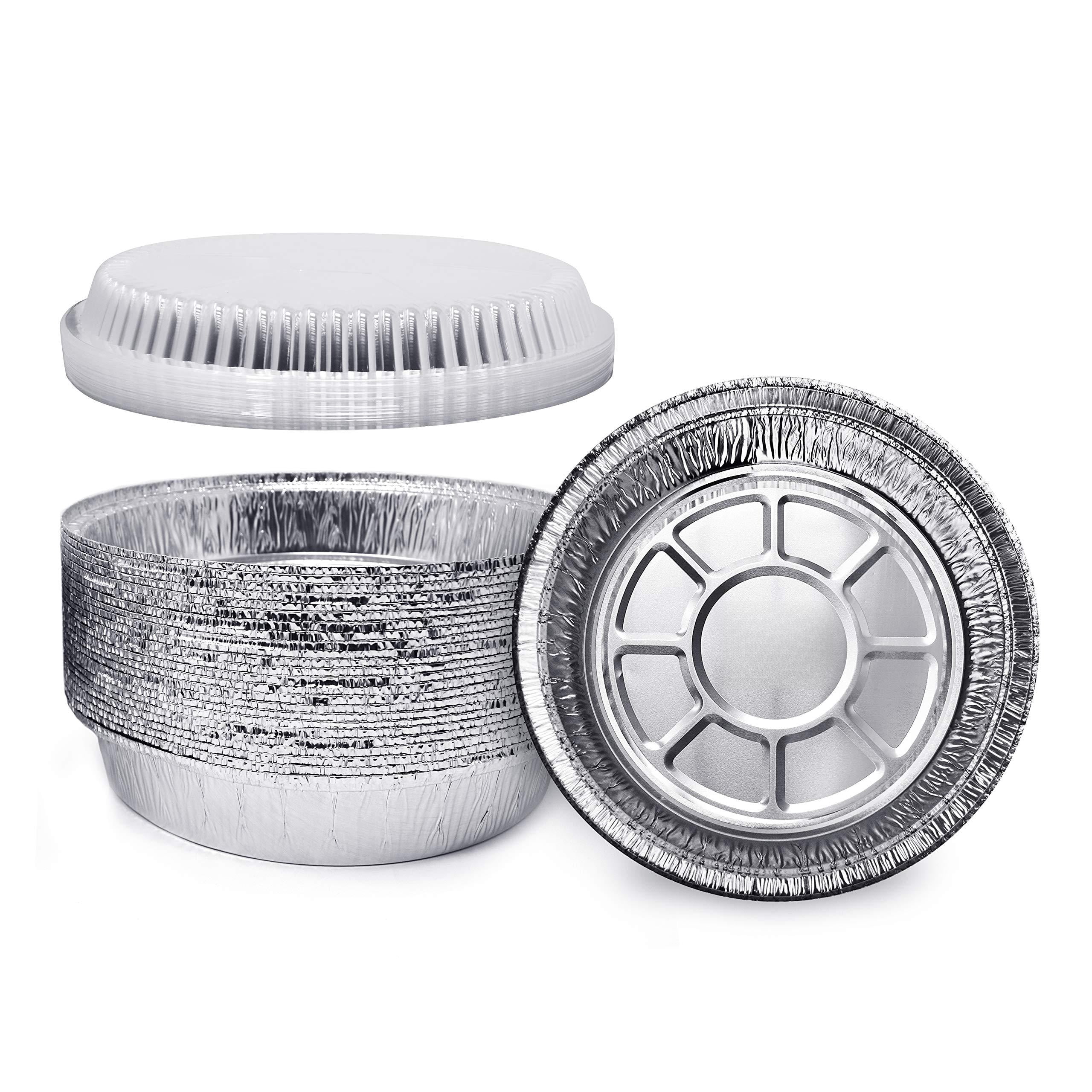 360 Pack 7-Inch Round Foil Pans with Plastic Dome Lids - Walmart.com