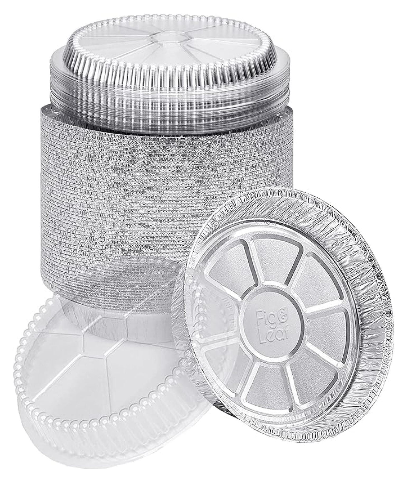 (360 Pack) Premium 6-Inch Round Pans with Plastic Dome Lids l Heavy ...
