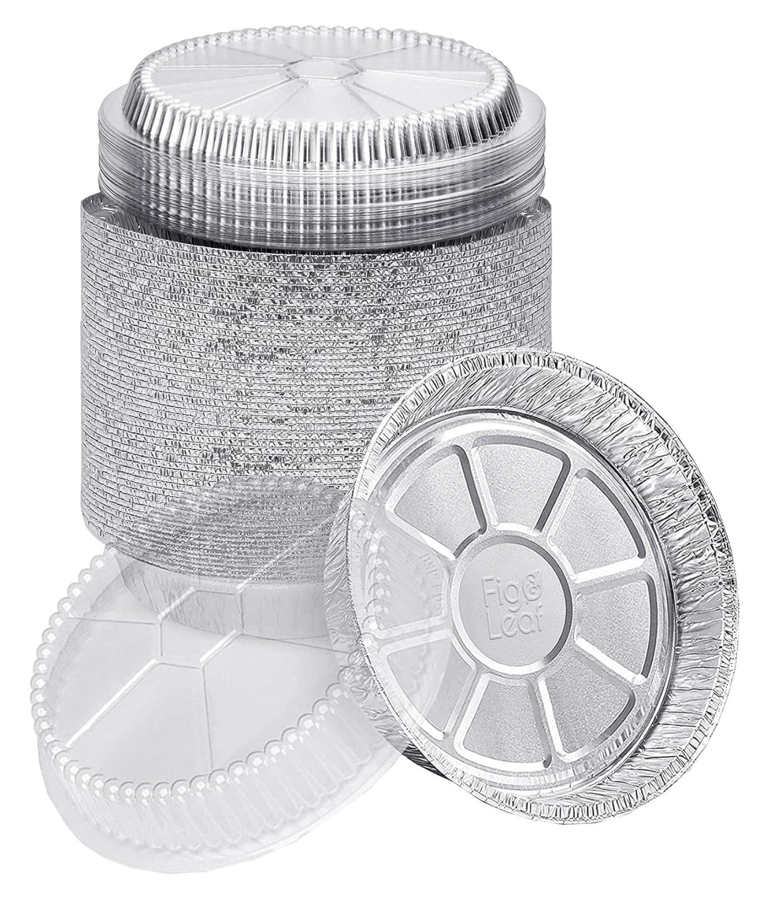 (360 Pack) Premium 6-Inch Round Pans with Plastic Dome Lids l Heavy ...