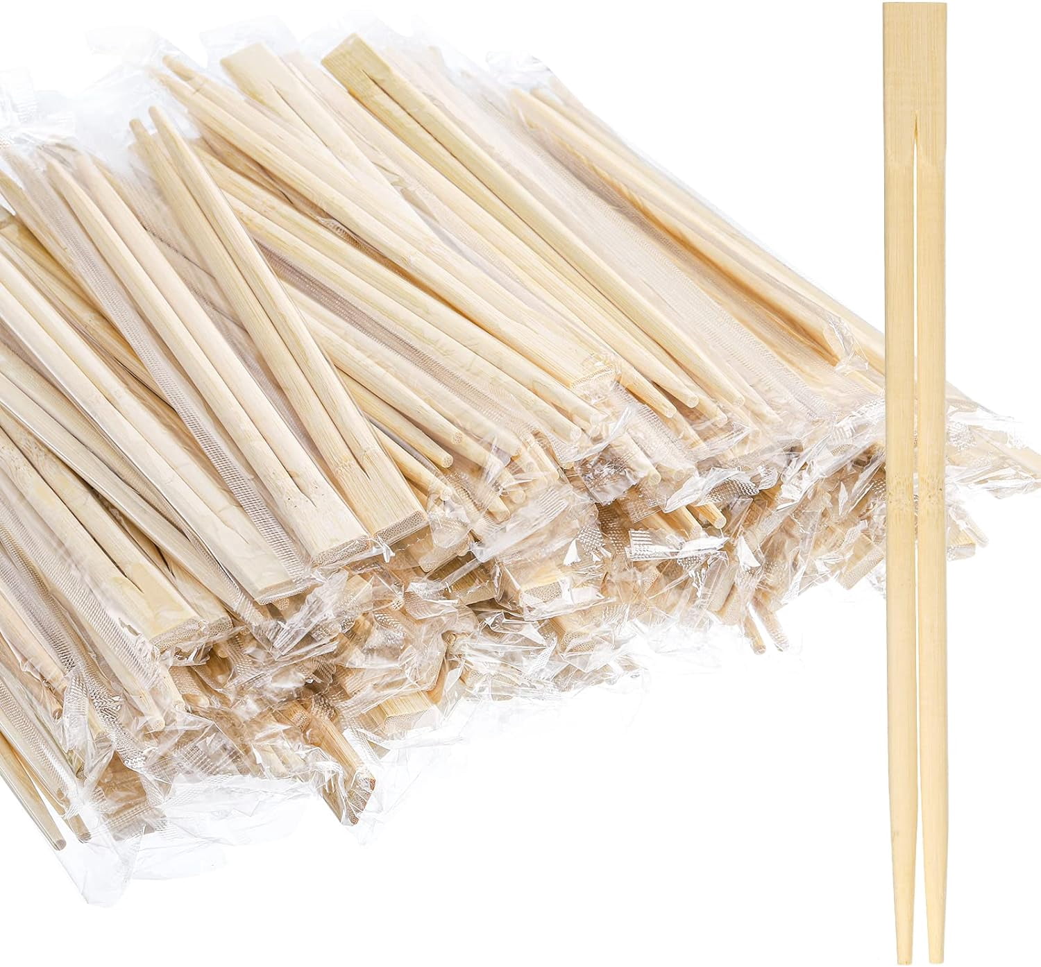 360 Pairs Disposable Bamboo , Individually Wrapped Chopstick Bulk for ...