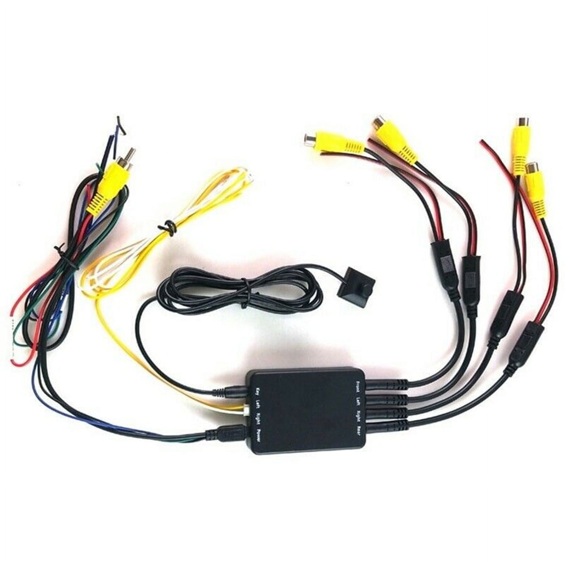 360° Panoramic 4-Way Parking Rearview Monitor Video Control Switch ...