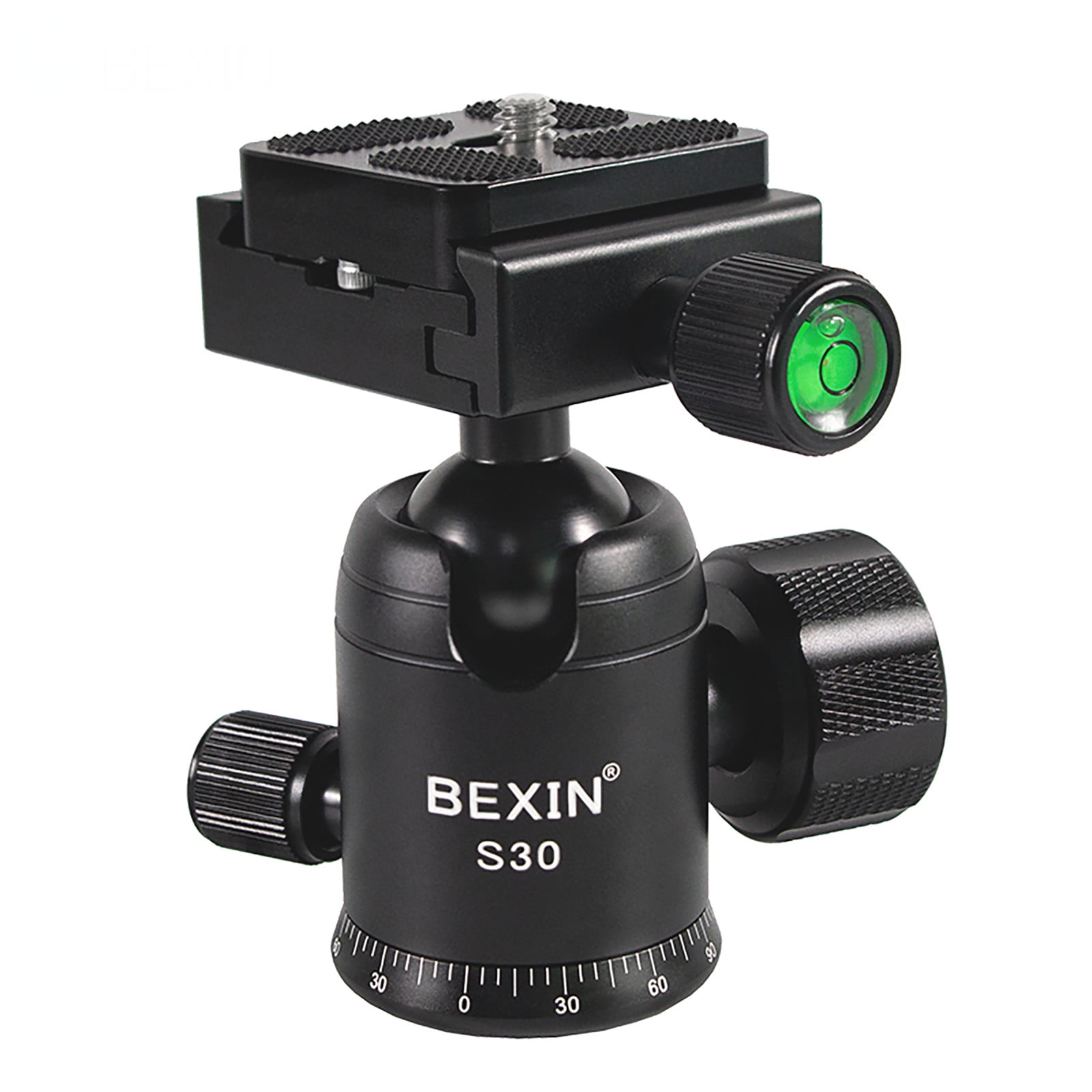 360° Panoramic Spherical Gimbal Tripod Head with Quick Release Plate ...