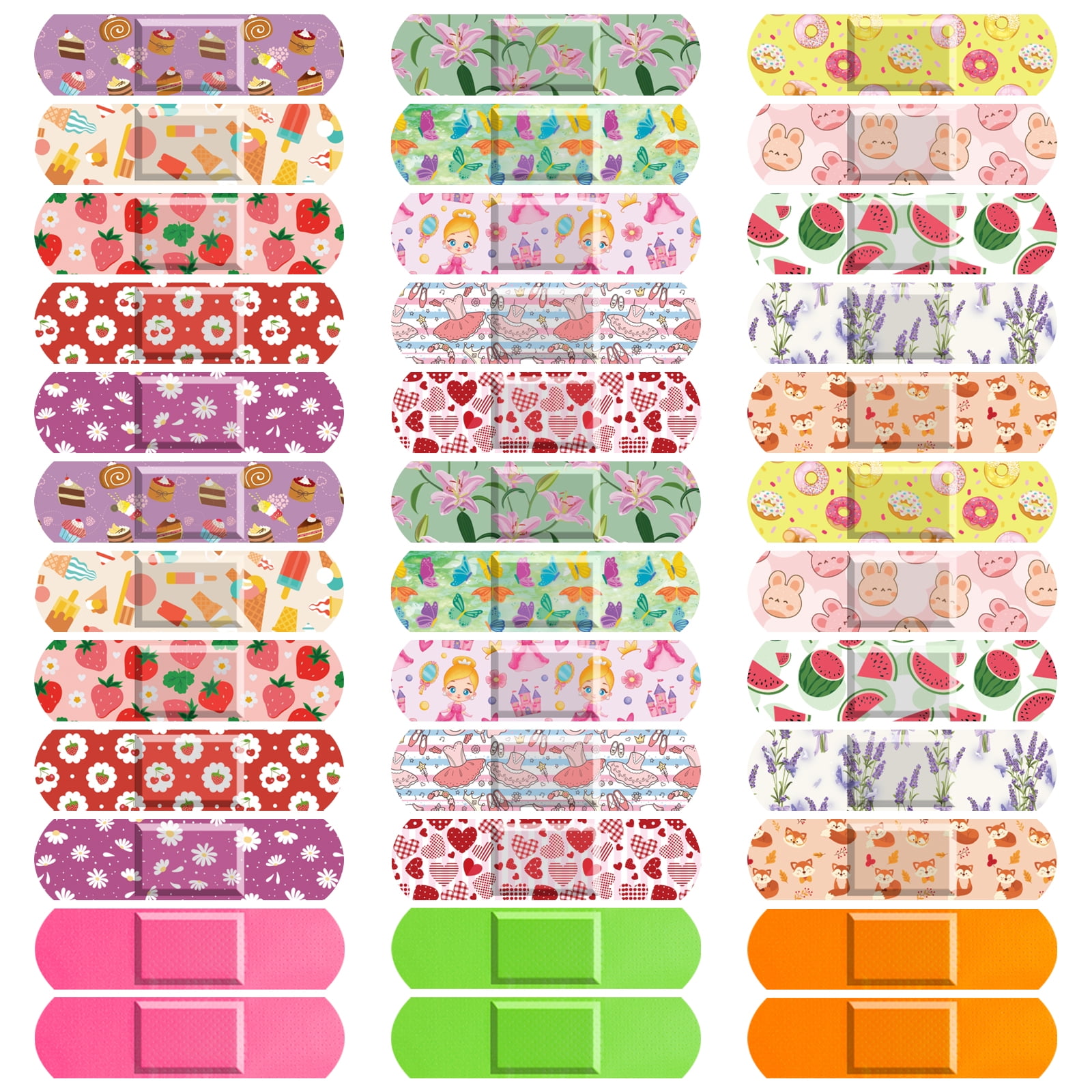 360 Pcs Kids Colorful Bandages, 15 Styles Children's Flexible Adhesive ...