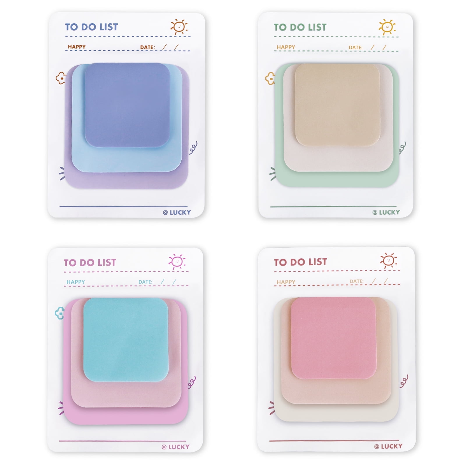 360 Pcs Multi Size Sticky Notes, Sticky Notes Pastel Variety Pack ...