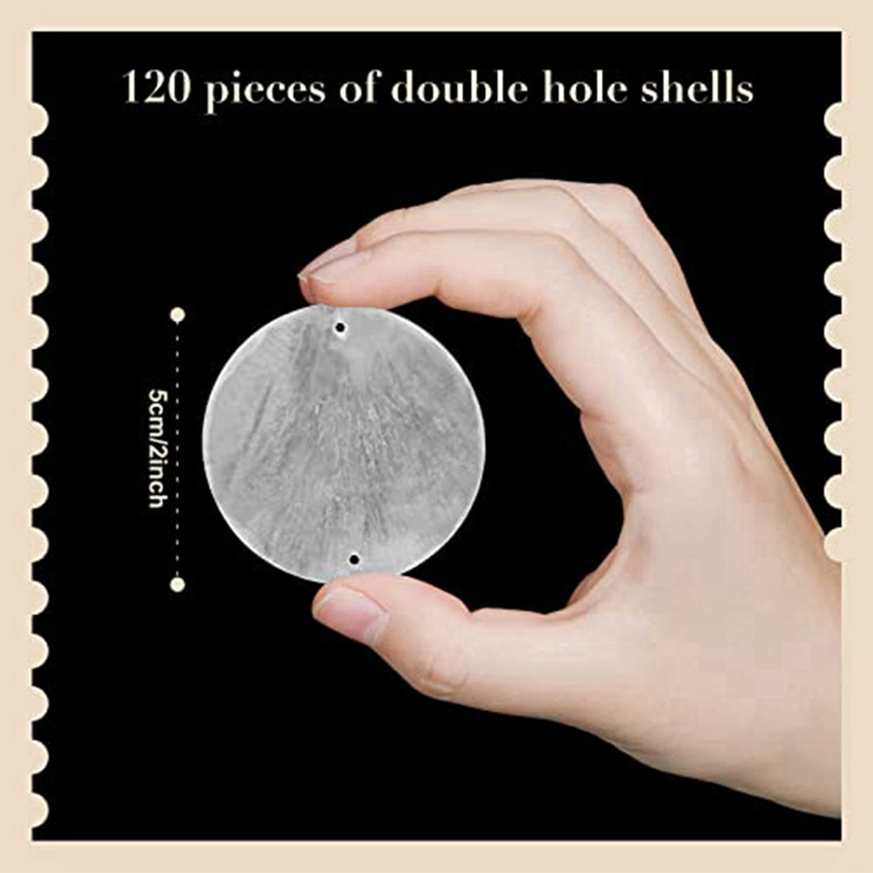 360 Pcs Round Natural Shells Capiz Sea Shells 2 Inch Oyster Shells for ...