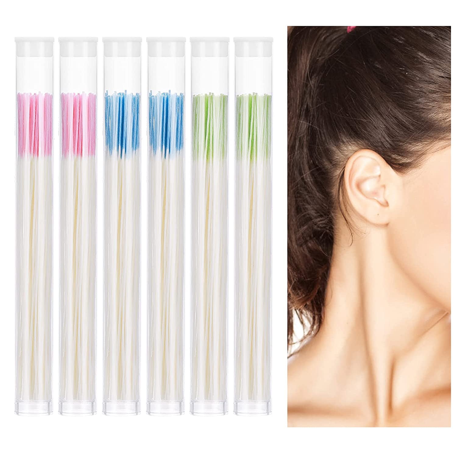 360 Pieces Earrings Hole Cleaner, Ear Floss Piercing Cleaner Earrings ...