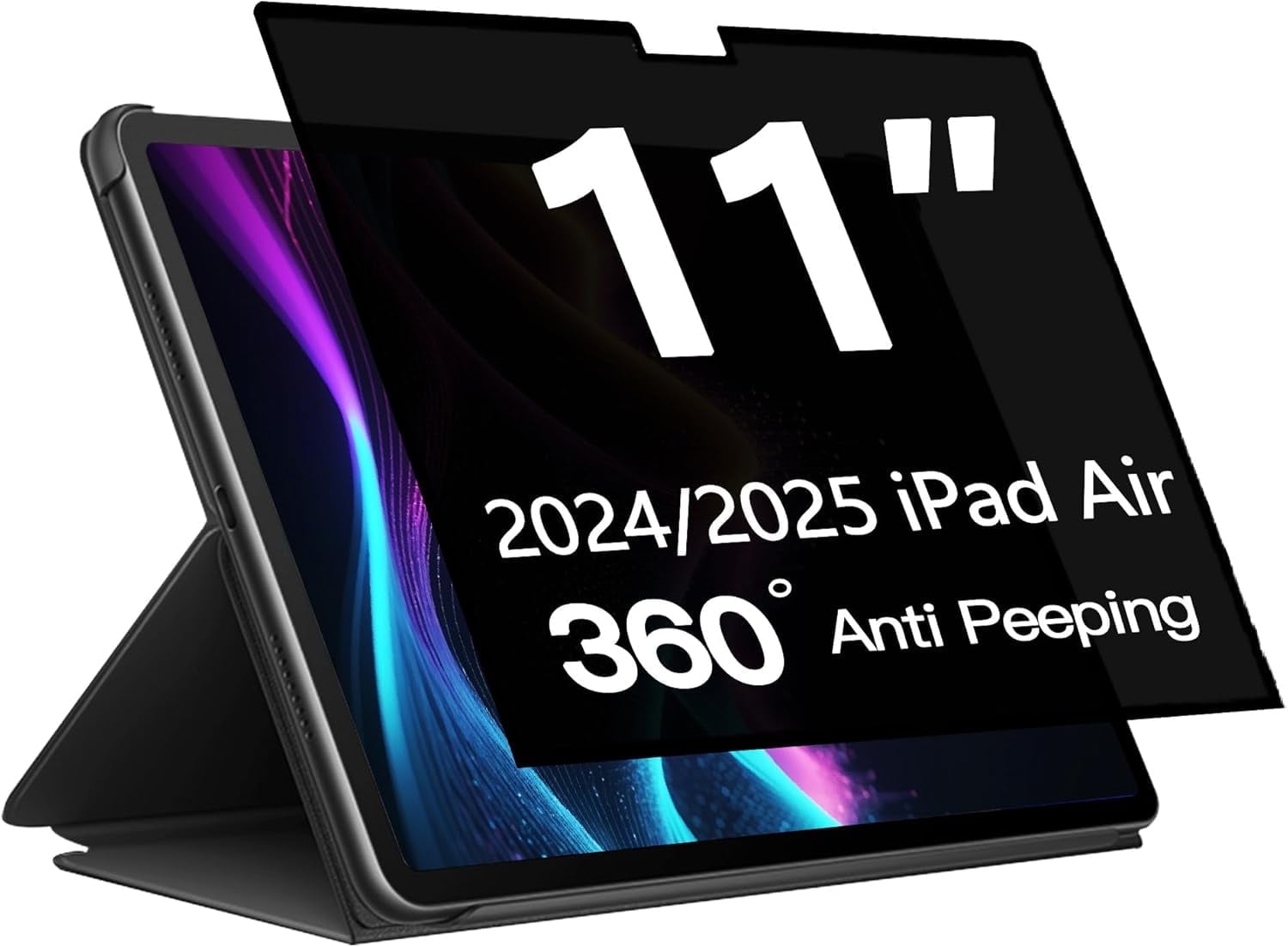 360° Privacy Screen Protector for iPad Air 11-inch M3 2025 & M2 2024 ...