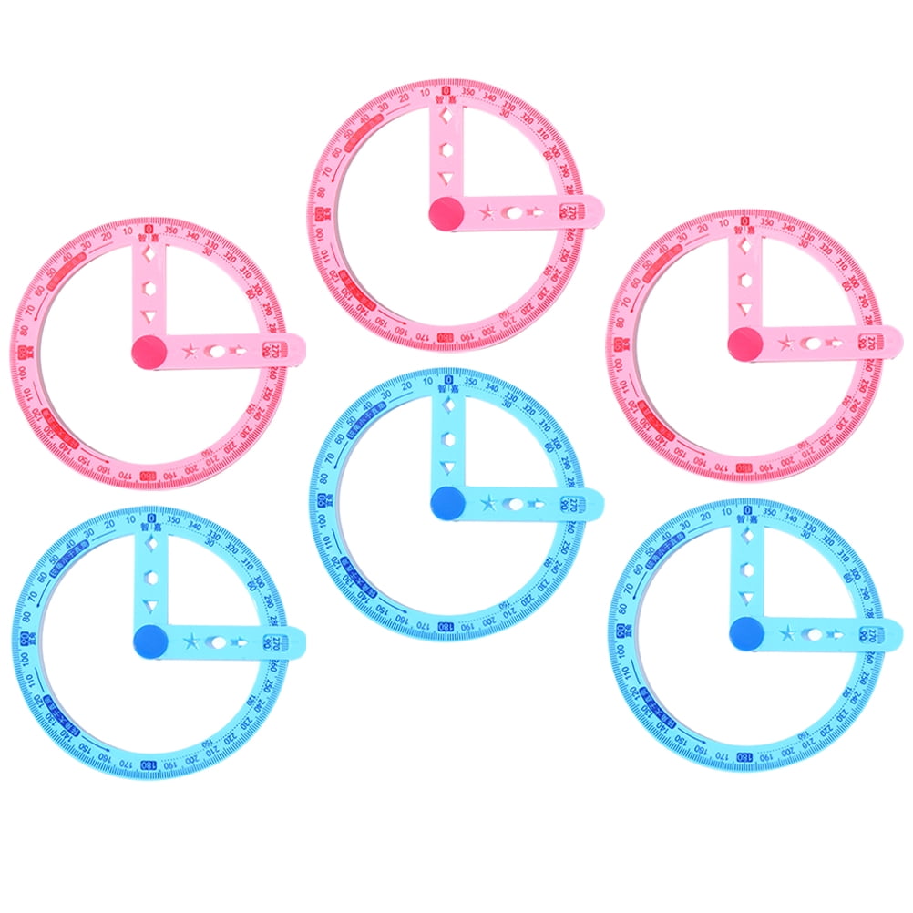 360 Protractor Circle Compass Geometry Measuring Ruler Protractors Bulk ...