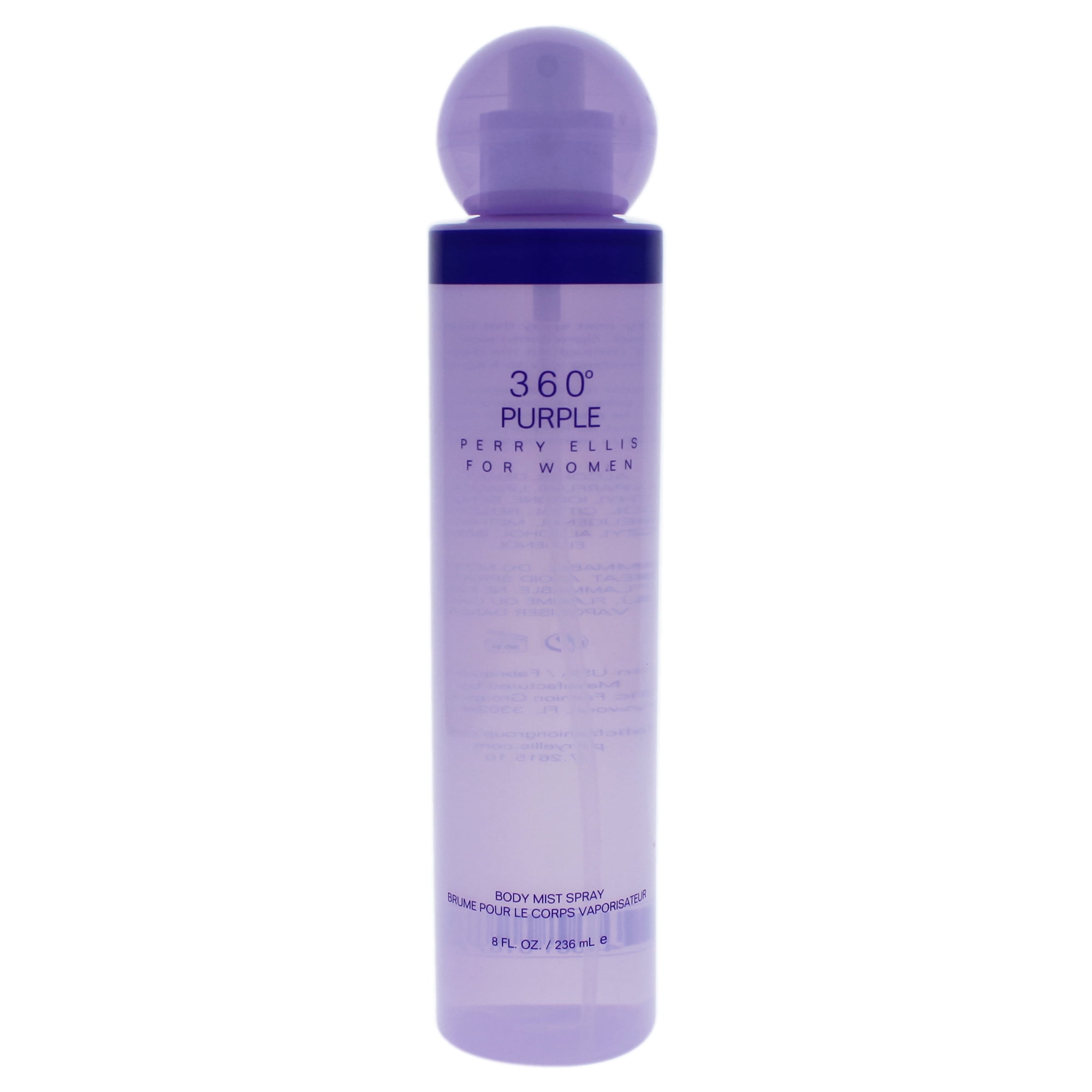 Lovely Perry Ellis 360 Purple Body Mist, Fruity Floral Scented Perfume ...