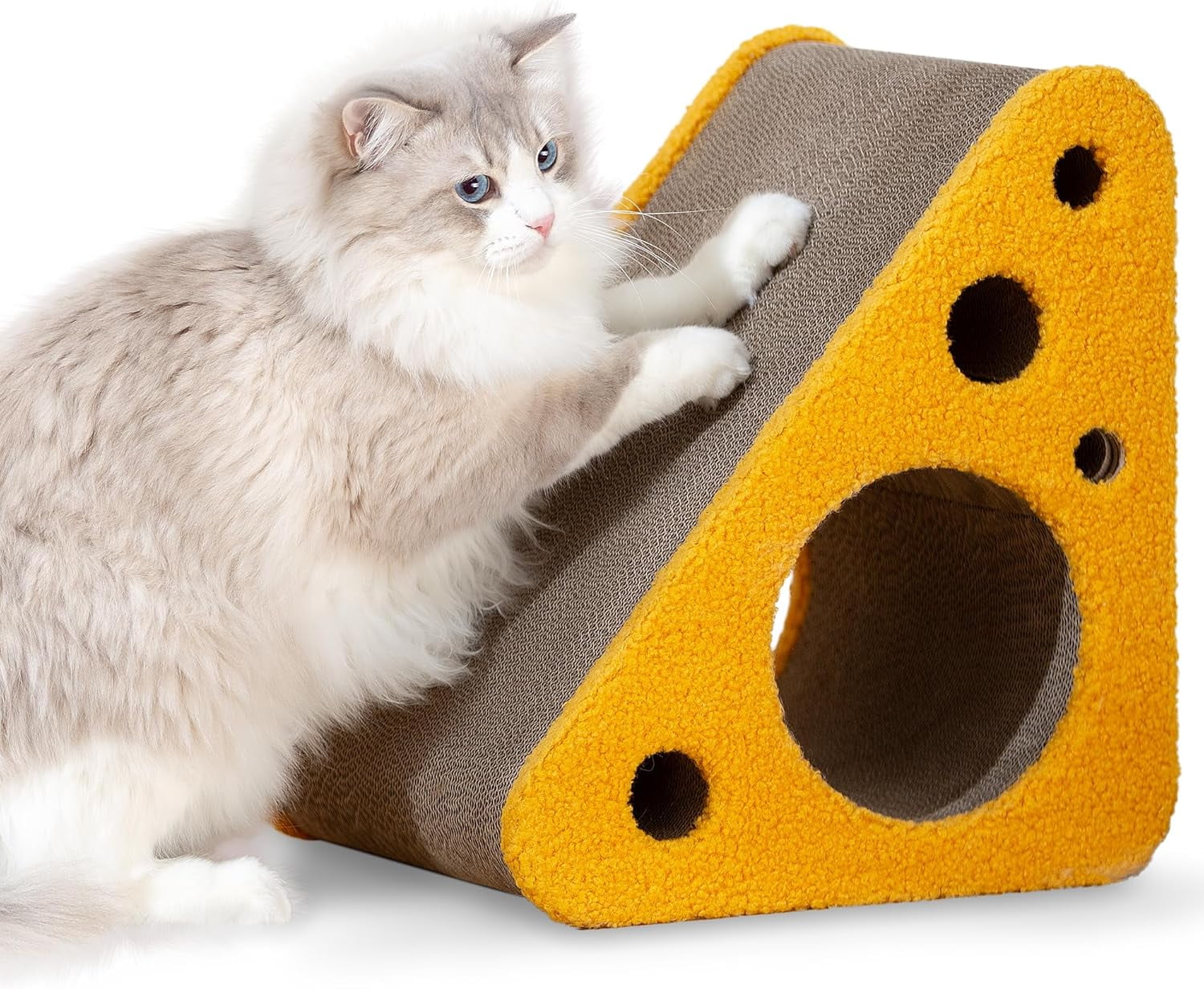 360? Reversible , Scratchers Indoor Cats, Cardboard Board with Cute ...