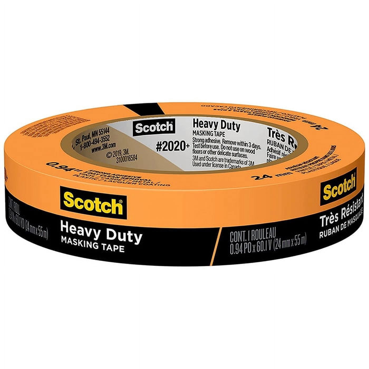 360-Rolls of .94” x 60 yds 3M 2020+-24AP Scotch Orange Heavy Duty ...