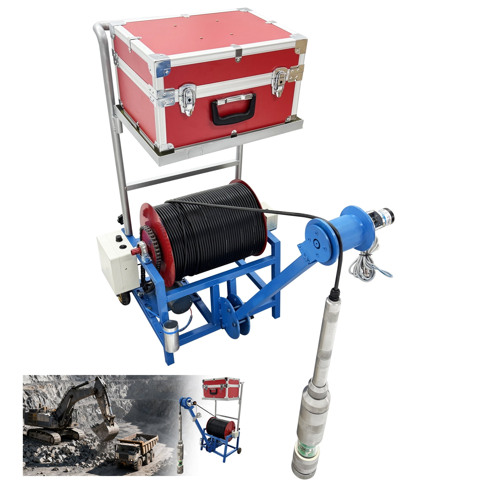 360˚ Rotary Borehole Inspection Camera HD Wide Angle Camera 300 Meters ...