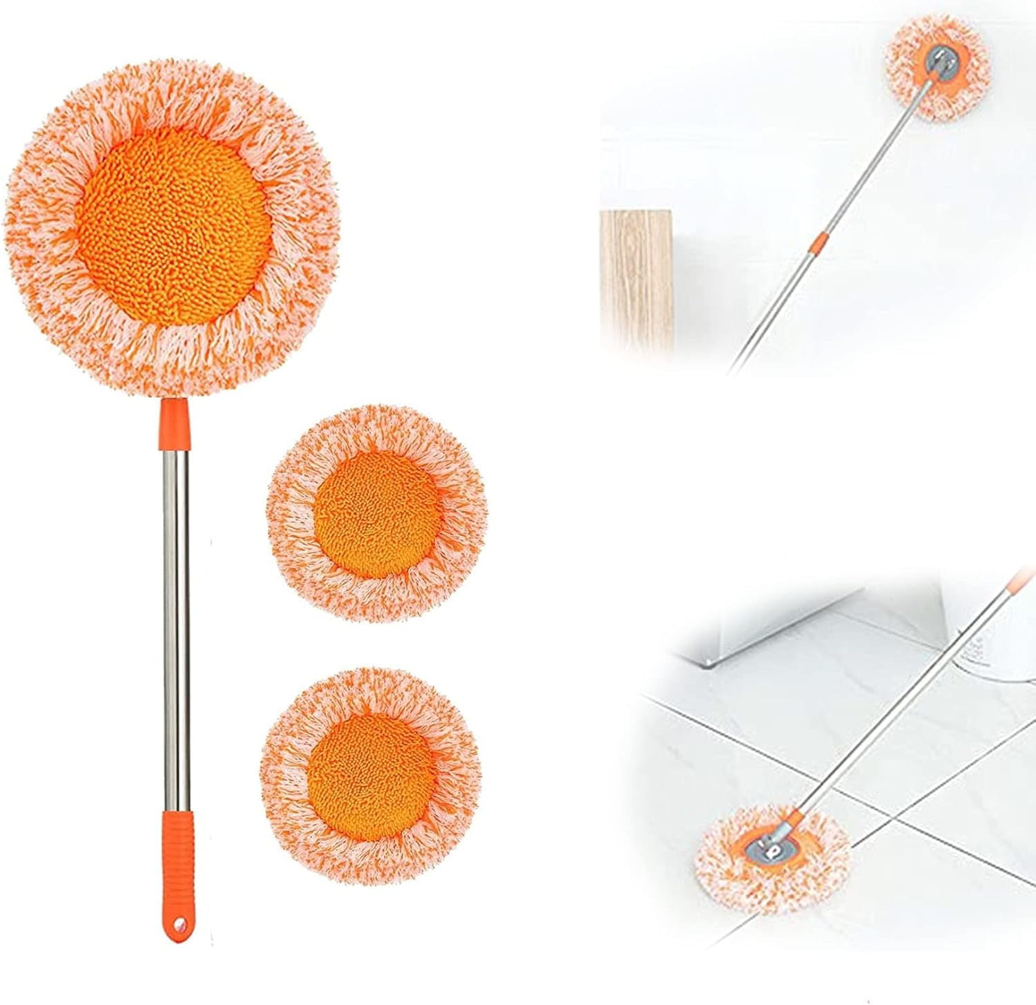 360° Rotatable Adjustable Cleaning Mop, 2023 New Extendable Wall ...