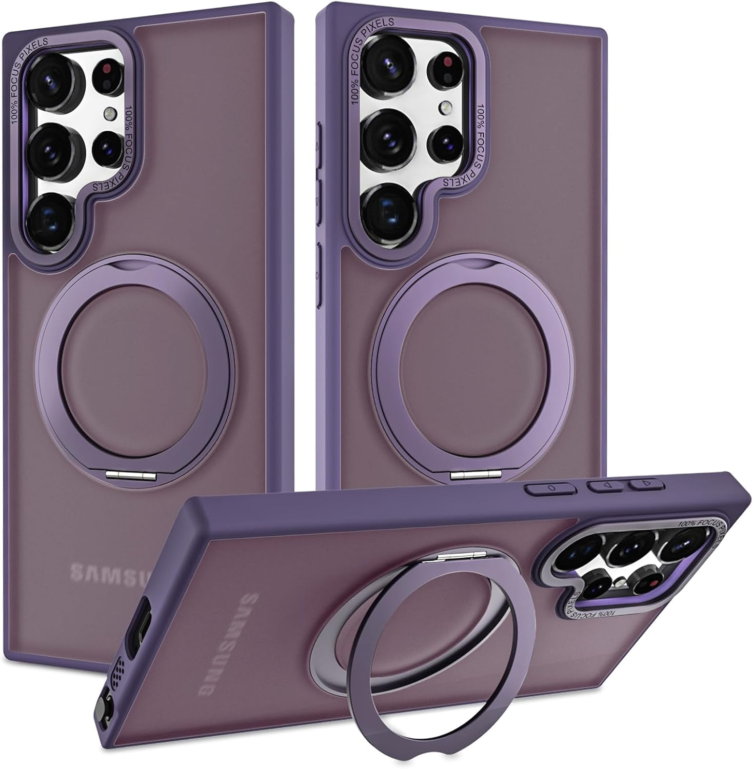 360 ° Rotatable Magnetic Ring Holder for Samsung Galaxy S24 Ultra Case ...