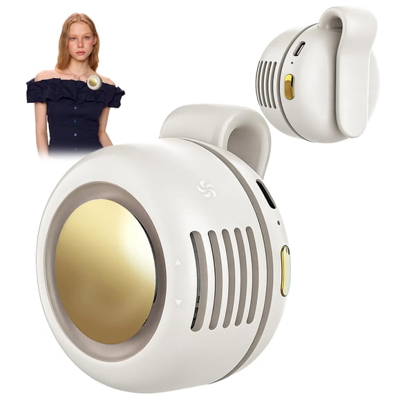 360° Rotatable Portable Mini Clip-on Fan, Portable Silent Bladeless ...