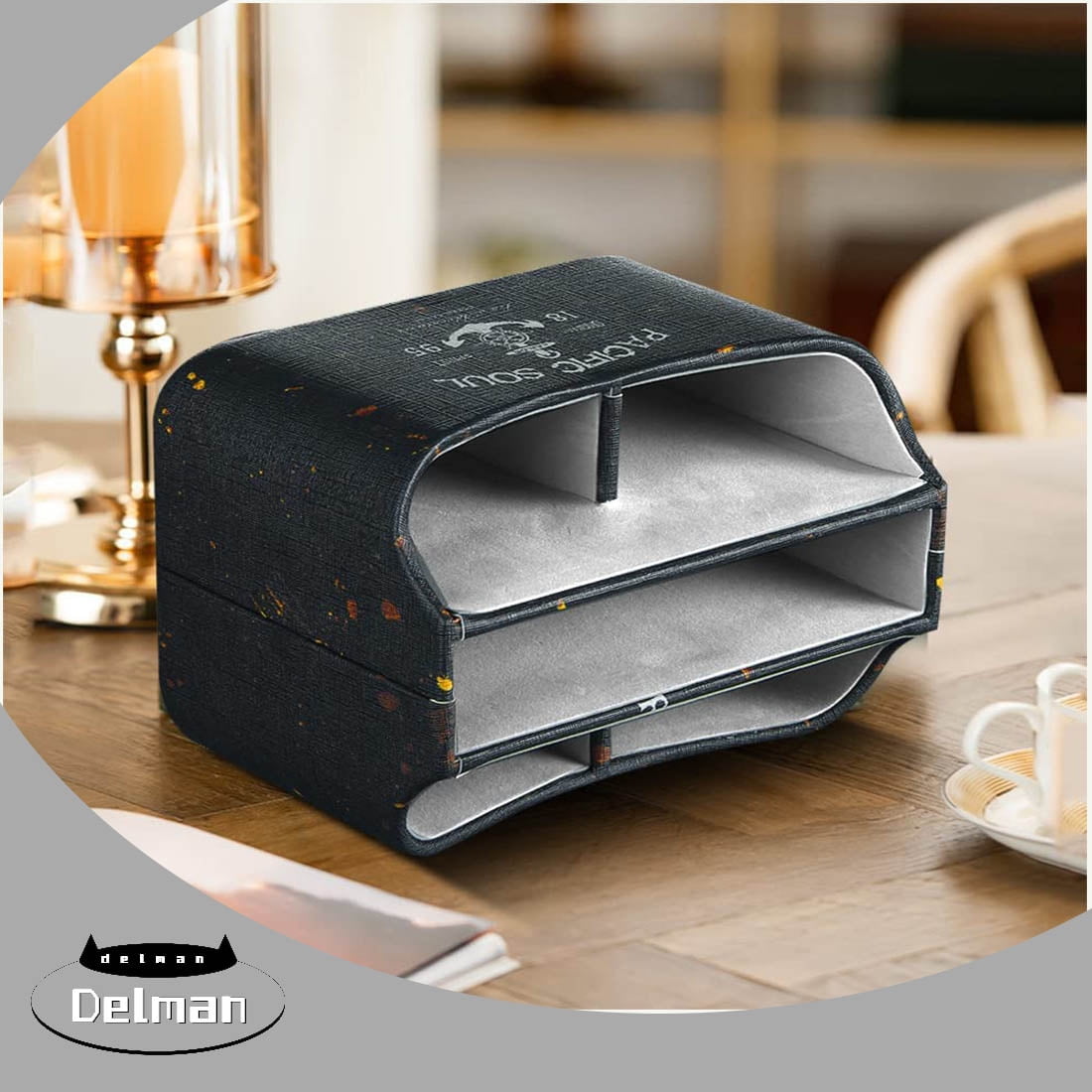 360°Rotatable Remote Control Holder, Leather Spinning Remote Controller ...