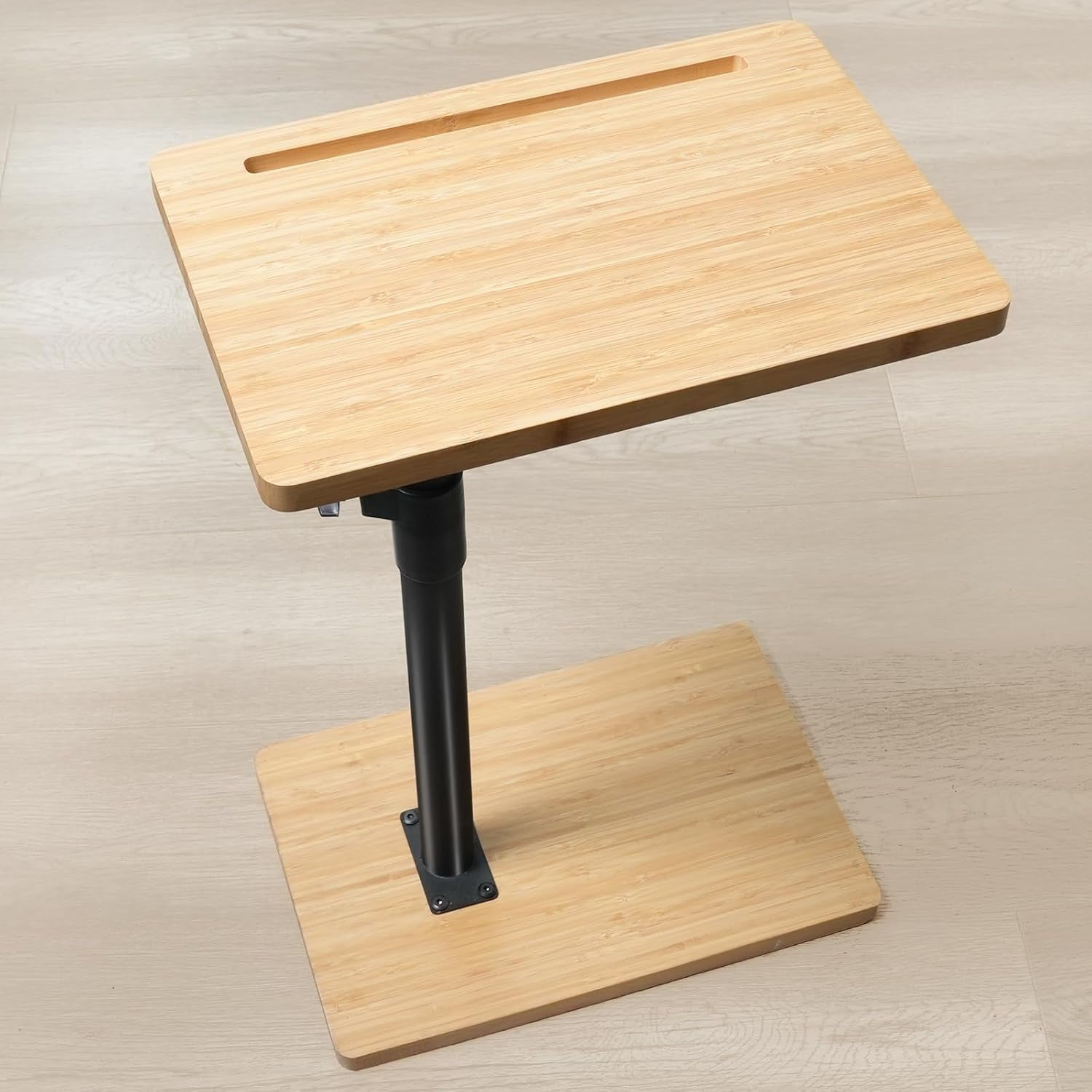 360° Rotatable Sofa Tray Table for Couch Arm - Height Adjustable End ...