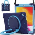 360° Rotatable Tablet Case with Hand & Shoulder Strap for iPad 5/6/Air ...
