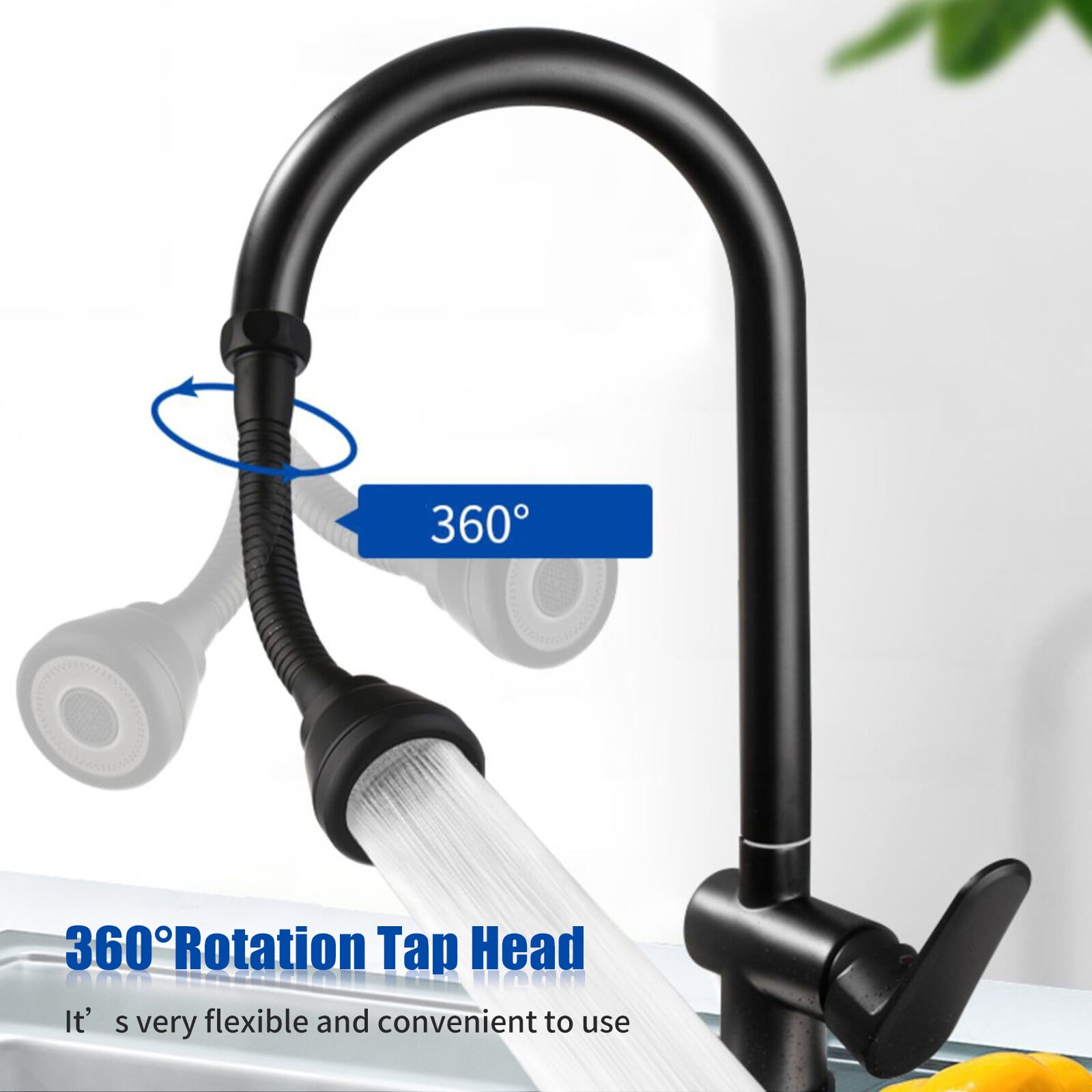 360掳 Rotatable Tap Head Faucet Extender Splash-Proof Kitchen Tap ...