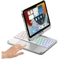 360° Rotatable Touch Keyboard for iPad Mini 6th Generation Backlight ...