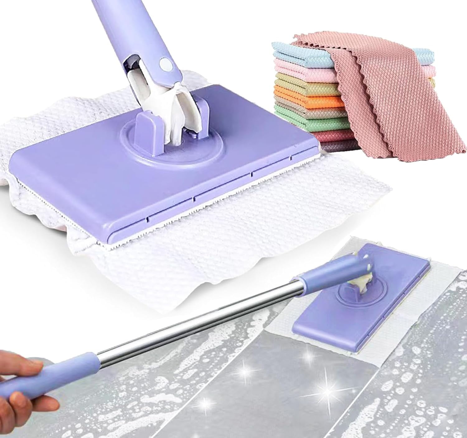 360°Rotating Automatic Cloth Changing Mini Mop,Automatic Cloth Changing ...